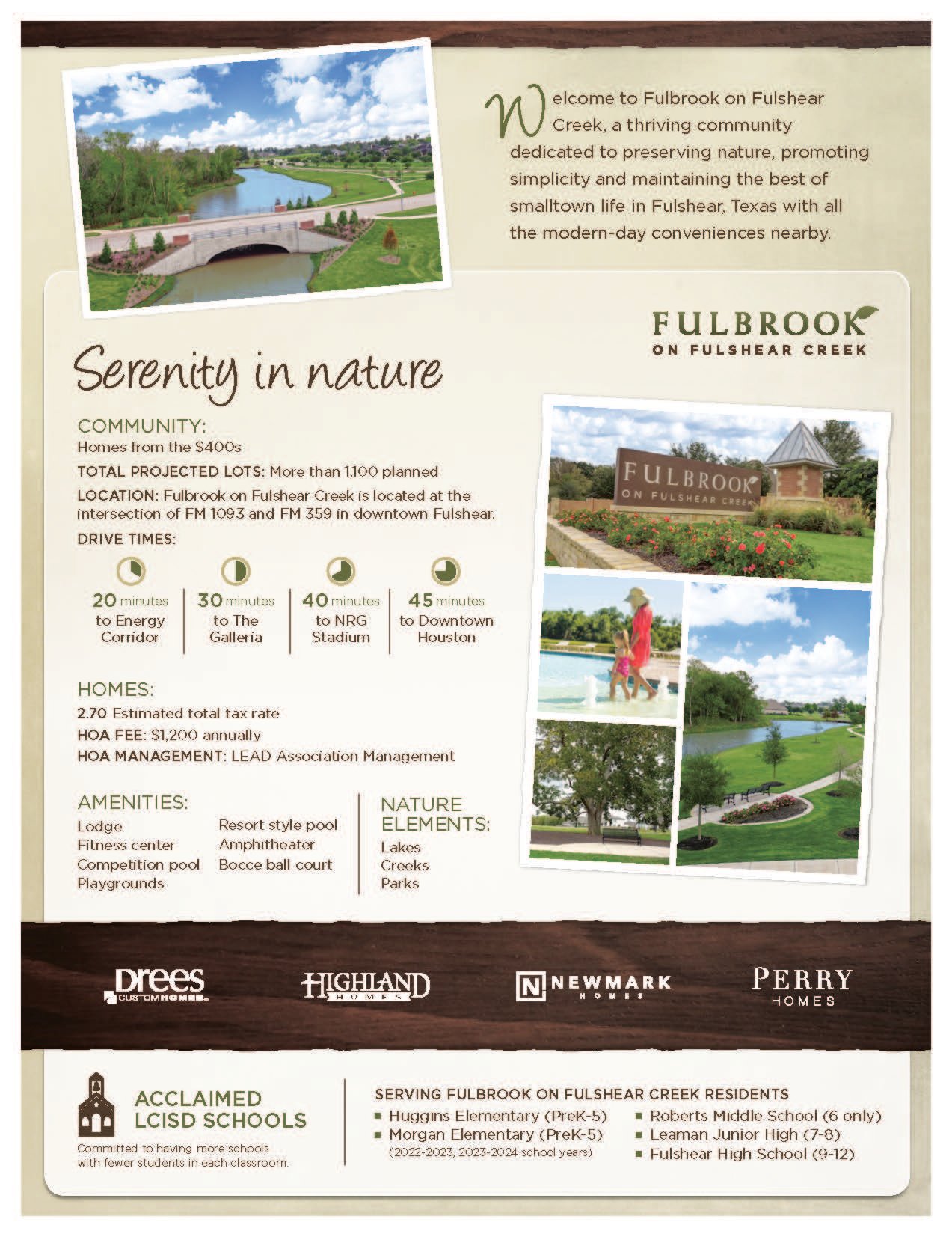 New Homes for Sale in Fulshear, TX | Fulbrook on Fulshear Creek